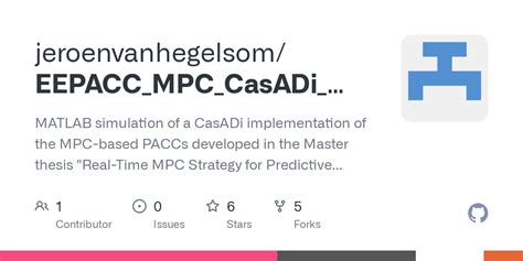 github jeroenvanhegelsom eepacc mpc casadi matlab matlab simulation