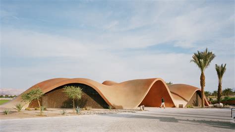 Oppenheim Architectures Sinuous Concrete Ayla Oasis Clubhouse Mimics