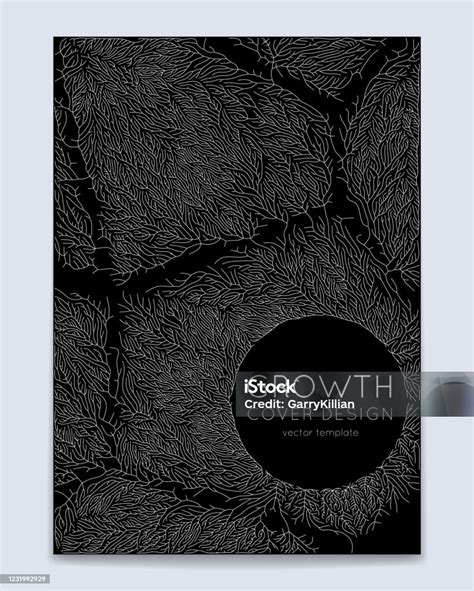 벡터 생성 분기 성장 패턴으로 덮습니다 이끼는 정맥이있는 유기 구조와 같습니다 혈관의 모노 크롬 사각형 생물학적 그물 확장 개념 0명에 대한 스톡 벡터 아트 및 기타 이미지