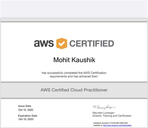 Mohit Kaushik On Linkedin Awscertified Awscertification Awscommunity Cloudlearning Awsome
