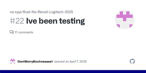 Ive Been Testing Issue Ns Cpp Rust No Recoil Logitech GitHub