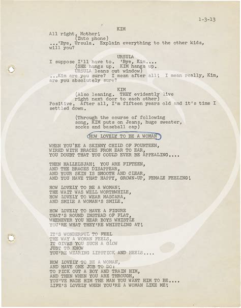 Bye Bye Birdie Original Script For The 1960 Musical Von Michael Stewart Book Lee Adams