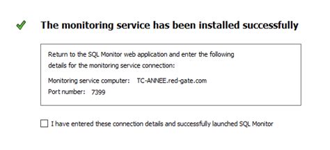 Installing The Monitoring Service Sql Monitor 9 Product Documentation