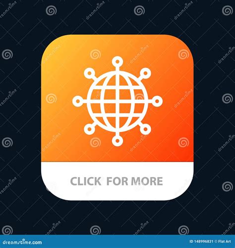 Business Connections Global Modern Mobile App Button Android And
