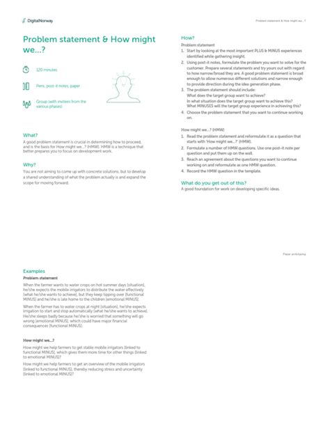 Method Card Problem Statement Hmw Pdf Target Audience Psychology Method Card Problem Statement Hmw Pdf Target Audience Psychology