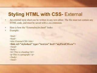 FYBSC IT Web Programming Unit I HTML 5 Andcss PPT