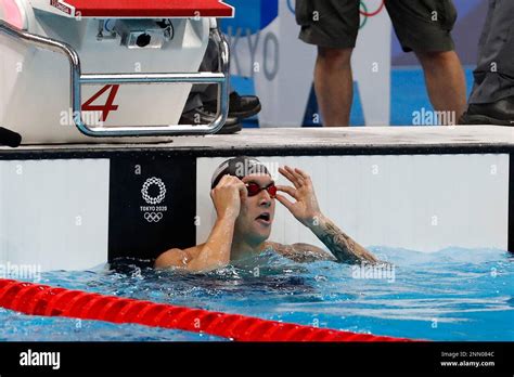 July 31 2021 Tokyo Kanto Japan Caeleb Dressel Usa Celebrates