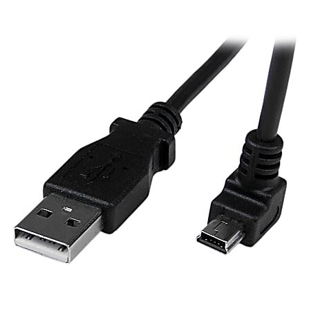 Startech Com M Mini Usb Cable A To Down Angle Mini B First End X Type A Male Usb Second End