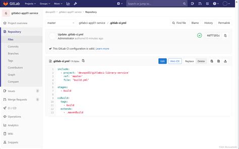 持续集成交付cicd：gitlabci 通过trigger触发流水线 Csdn博客