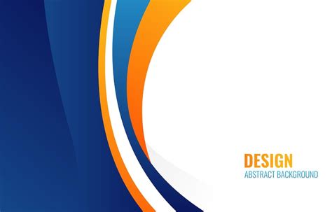 Premium Vector Abstract Blue And Orange Wave Presentation Background Design