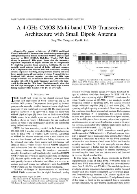 Pdf A 4 Ghz Cmos Multi Band Uwb Transceiver Architecture With Small