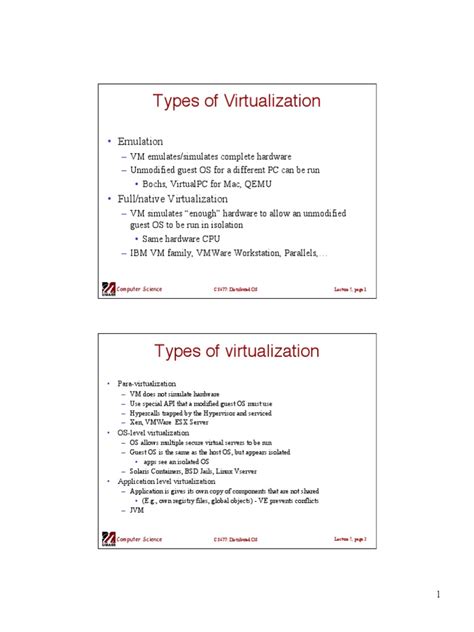 Virtualization Pdf Virtual Machine Operating System