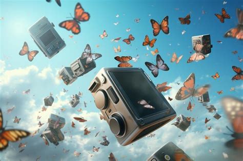 Premium Photo Whimsical Illustration Of Cameras Transforming Generative Ai