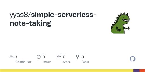 Github Yyss8simple Serverless Note Taking
