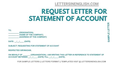 Request Letter For Statement Of Account From Supplier Sample Letter To Supplier Requesting