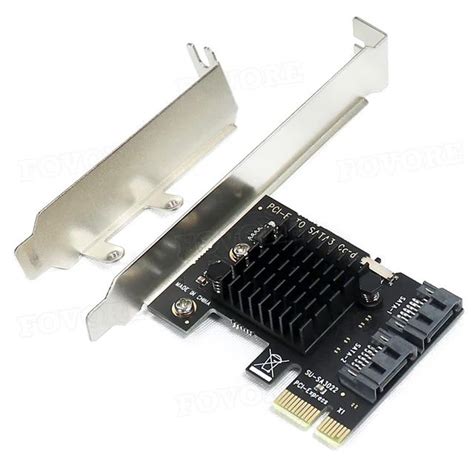 Плата расширения портов Sata на 2 порта с входом Pci-E, цвет черный ...