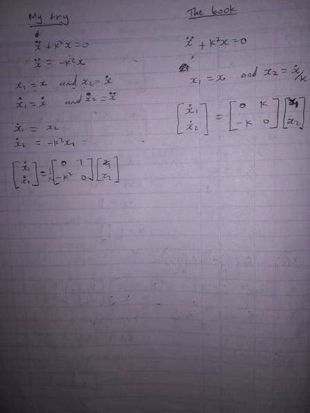 Second Order Ordinary Differential Equation To A System Of First Order • Physics Forums