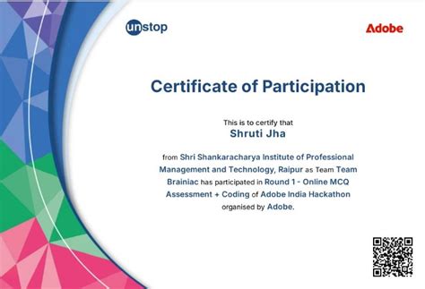 Hackathon Adobe Coding Problemsolving Learning Shruti Jha