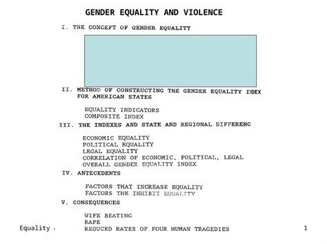 Ppt Equality And V1 Gender Equality And Violence Dex Equality And V2 A Major Risk Factor For
