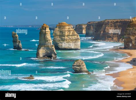 The Twelve Apostles Limestone Stacks At Port Campbell National Park