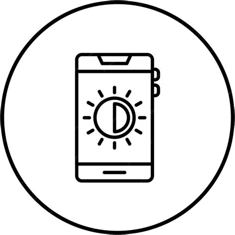 Premium Vector Brightness Medium Vector Icon Can Be Used For Mobile Ui Ux Iconset