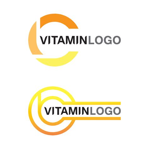 Vitamin C Logo Vector Design Vector Icon Health Nutrition 17004825