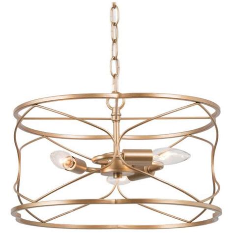 Sarla 15 7w Satin Brass 3 Light Metal Drum Kitchen Pendant 9653y Lamps Plus