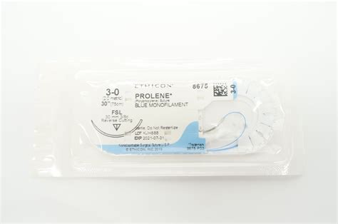 Ethicon 8675 3 0 Prolene Fsl 30mm 3 8c Reverse Cutting 30inch X