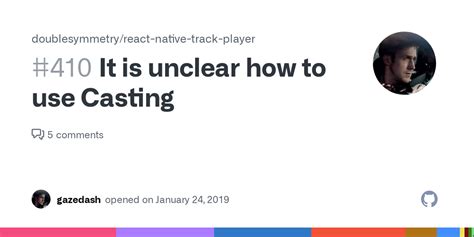 It Is Unclear How To Use Casting · Issue 410 · Doublesymmetryreact Native Track Player · Github