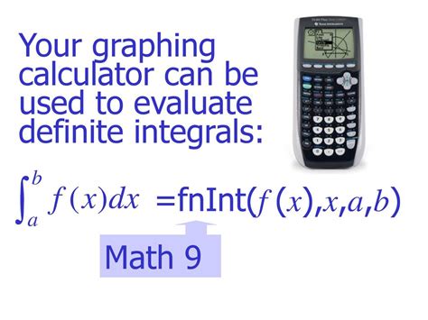 Your Graphing Calculator Can Be Used To Evaluate Definite Integrals Ppt Download