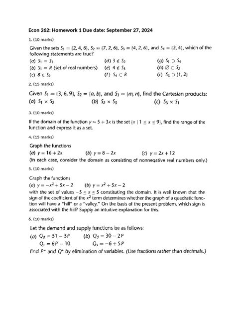 Homework 1 Econ 262 2024 Pdf