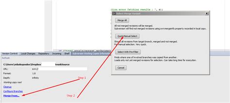 Version Control Svn Cherry Pick Issue Merge Stack Overflow