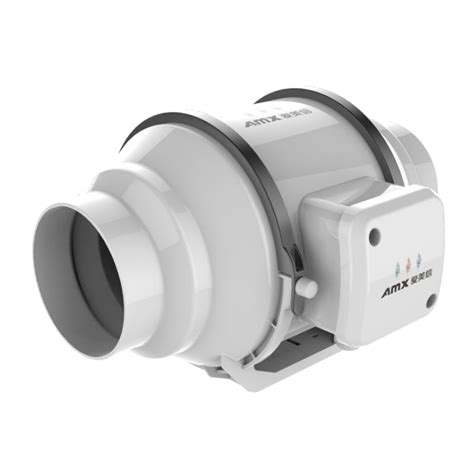 Amx 100mm Mixed Flow Industrial Inline Duct Fan Syntech