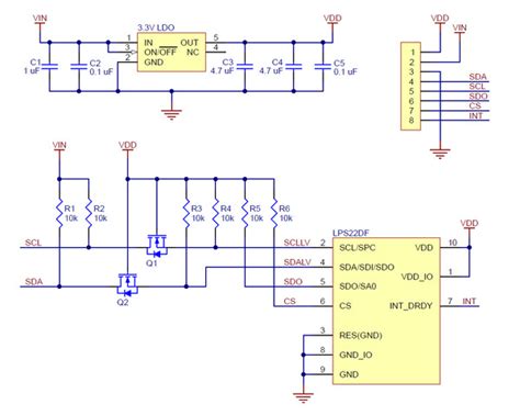 Lps22df Pressure Altitude Sensor Carrier With Voltage Regulator Buy In Australia Pololu 2898