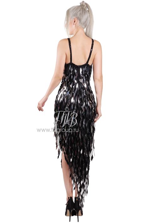 Платье с крупными пайетками и блестками - купить за 40000 руб ...