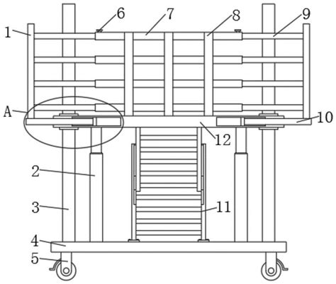 一种可调节高度的稳定型工程建筑施工架的制作方法