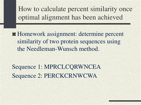 Ppt Overview Of Sequence Database Searching Techniques And Multiple Alignment Powerpoint