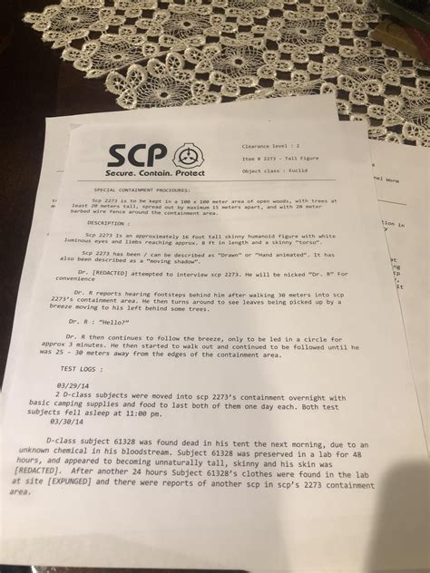 I Made My Own Scp Along With A New Format For A Document Rscp I Made My Own Scp Along With A New Format For A Document Rscp