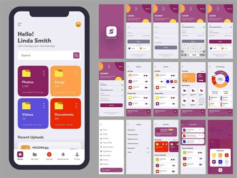 Different Ui Ux Gui Screens For Mobile App And Responsive Website
