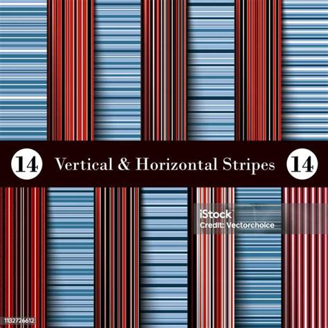 빨간색 검은색 파란색 및 흰색 세로 및 가로 줄무늬가 있습니다 스트라이프 원활한 벡터 패턴 0명에 대한 스톡 벡터 아트 및 기타 이미지 Istock