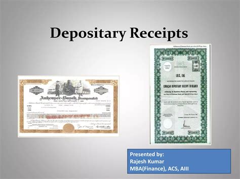 Global Depository Receipts Pptx