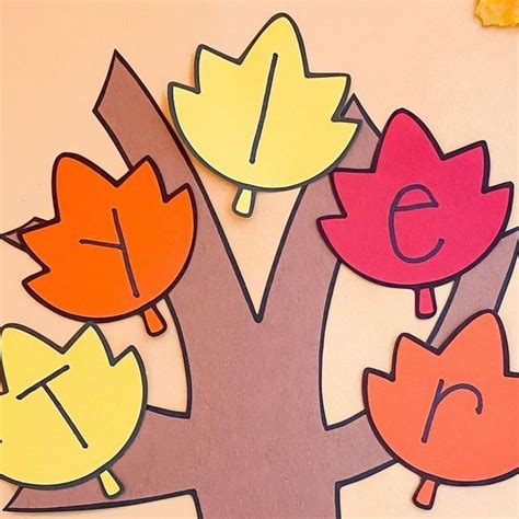 Fall Leaves Name Craft