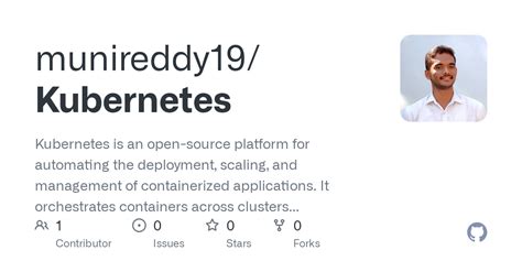 Github Munireddy19kubernetes Kubernetes Is An Open Source Platform For Automating The
