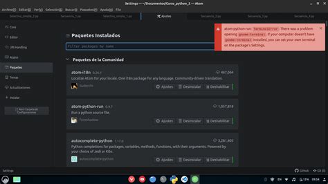 Problem With Package Atom Python Run In Linux Mint 202 · Issue 23180