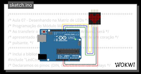 Aula7ledmatrizcoracao Wokwi Esp32 Stm32 Arduino Simulator