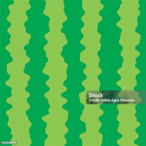 수박 껍질 플랫 벡터 원활한 패턴 녹색 색상입니다 미디어 홍보 배경 표지 장식 배너 전단지 디자인 음식 또는 음료 포장에 인쇄를 위한 미니멀리스트 과일 테마 포스터 건강한