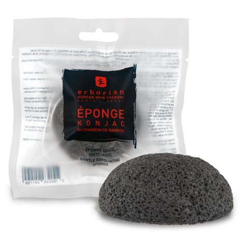 Erborian Спонж конняку с бамбуковым углем Charcoal Konjac Sponge