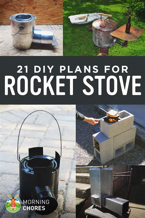 21 Diy Rocket Stove Plans To Cook Efficiently With Wood