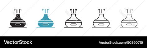 Diffuser Icon Set Scent Reed Aromatherapy Symbol Vector Image