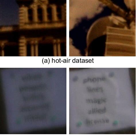 Sample Images From A Hot Air Dataset And B Turbulence Text Dataset Download Scientific Diagram